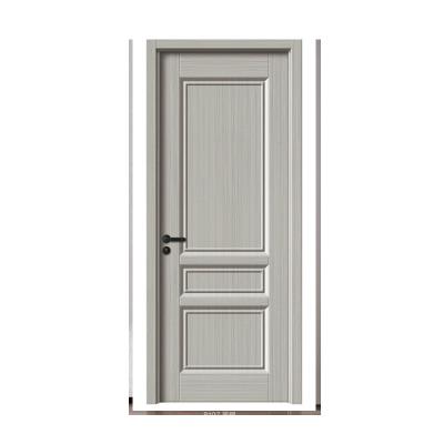 China Factory Price Other 3 Panels Solid Door Core Primer Molded Room Carving Interior Wooden Doors for Apartment for sale