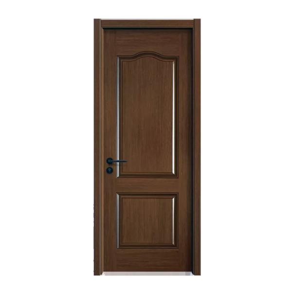 Quality Solid Teak Wood MDF Laminated Panel Veneer Melamine Door Others Front Room Wooden Interior Doors House Design With Smart Lock for sale
