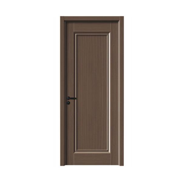 Quality China Manufacture Wholesale Simple Design Mahogany Wood Entry Interior Wooden Door for House Room with Smart Lock for sale