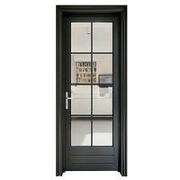 Quality Sliding Doors Custom Cheap Reasonable Price Wpc Door with Glass Hollow Door for sale