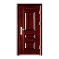 Quality 2024 Factory Price 48 Inch Wood Grain Security Door Metal Exterior Steel Main for sale