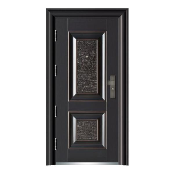 Quality China French Hot Sale Exterior Interior Metal Front Doors Security Steel Door for House Design for sale