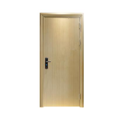 China UL Canada America UK Standard Hotel Fire-proof Door Fire Rated Entrance Door Stainless Steel Fire Door with Smart Lock for sale