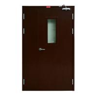 Quality Power Coating Gas Out 2 Hour Fire Rated Door Price of Fire Rated Doors with Fire for sale