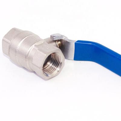 China 1/4 Inch 4 Inch Metal Ball Valve Female To Male Stem Ball Valve With Long Handle for sale