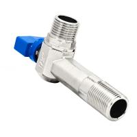 China Brass Quick Open 90 Degree Angle Stop Cock Valve 1/2 to 4 Inch Custom Size for sale