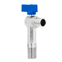 China Brass Quick Open 90 Degree Angle Stop Cock Valve 1/2 to 4 Inch Custom Size for sale