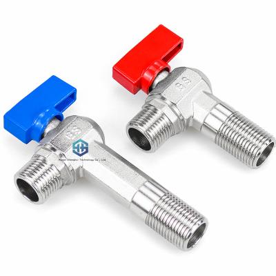 Cina Struttura a 4 pollici a 3 pollici della palla di Heater Angle Valve Brass Material dell'acqua in vendita