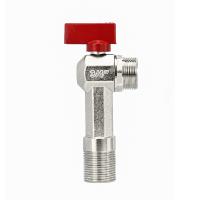 China Multi Size 2 Way Angle Valve Copper Medium Pressure Chrome Plated 1/2 to 4 Inch PN16 for sale