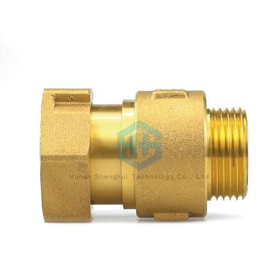 Cina Contatore per acqua contraereo femminile maschio di Front Brass Vertical Check Valve di rotazione del sindacato di estensione di BSP in vendita