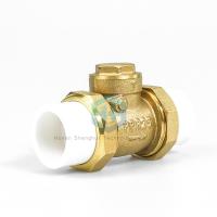 China Vertical PPR Double Union Non Return Valve for Water Meter 1/2 to 4 Inch Brass for sale