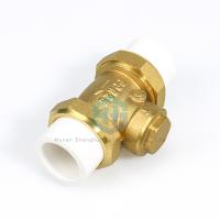 China Vertical PPR Double Union Non Return Valve for Water Meter 1/2 to 4 Inch Brass for sale