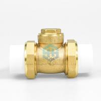 China Vertical PPR Double Union Non Return Valve for Water Meter 1/2 to 4 Inch Brass for sale