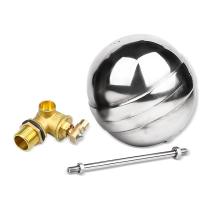 China Brass Float Ball Valve 1/2 to 1 Inch Water Tank Valve Normal Temperature RoHS for sale