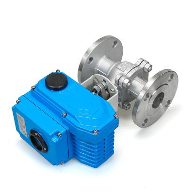 Cina Una valvola motorizzata elettrica SS304 a 4 pollici a 2 pollici di 2 modi con l'azionatore elettrico in vendita