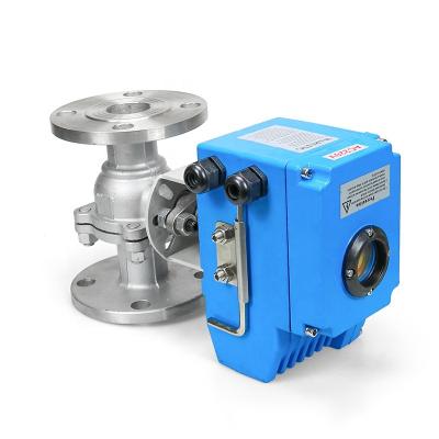 Cina AC220V 24VDC 12VDC 4 - valvola a sfera elettrica di controllo di scorrimento dell'acqua dell'azionatore 20mA in vendita