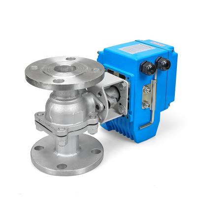 Cina AC220V 24VDC 12VDC 4 - valvola a sfera elettrica di controllo di scorrimento dell'acqua dell'azionatore 20mA in vendita
