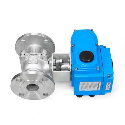 Cina AC220V 24VDC 12VDC 4 - valvola a sfera elettrica di controllo di scorrimento dell'acqua dell'azionatore 20mA in vendita