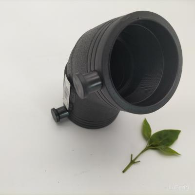 Cina Gomito del tubo del PE del gomito del tubo dell'HDPE di electrofusion PE100 45 gradi i montaggi da 90 gradi in vendita