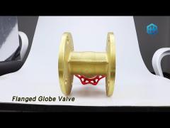 Brass Flanged Globe Valve DN50 PN16 Normal Temperature For Water