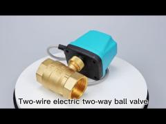 1/2 Inch 220v Normally Closed Normally Open Brass Water Motorized Ball valves