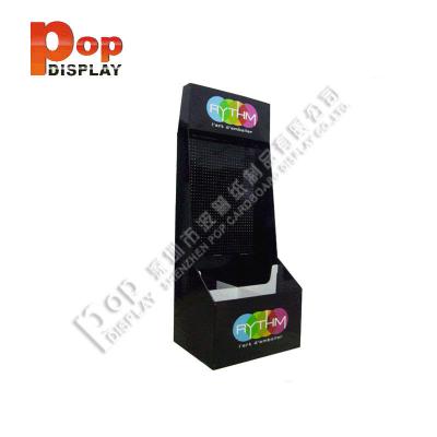 China Suportes de exposição pretos do gancho, cremalheiras de exposição dobráveis de mercado à venda