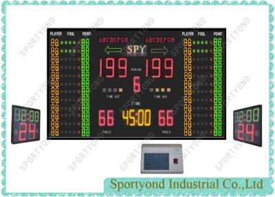 China Large basketball scoreboard and shot clock with wireless score boards for sale