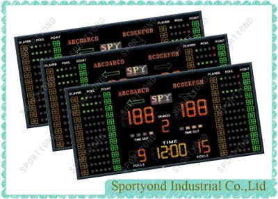 China Player Foul Scores Timer Team name Period Electronic Basketball Scoreboards for sale