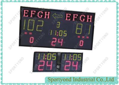 China Electronic Basketball Scoreboard And Shot Timer With Period Game Timing for sale