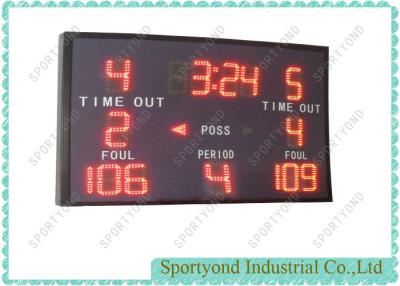 China Electronic Basketball Scoreboard with digital LED scores maker display for sale