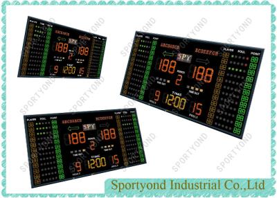 China led scoreboards display for basketball battle game with wireless control for sale