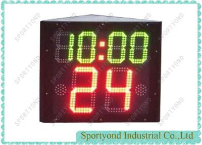 China Electronic Period Play Time And Shot Clocks LED 3-Sided Display for sale