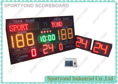 China Inside Buzzer MultiSport Electronic Basketball Scoreboard And Shot Clock Timer for sale