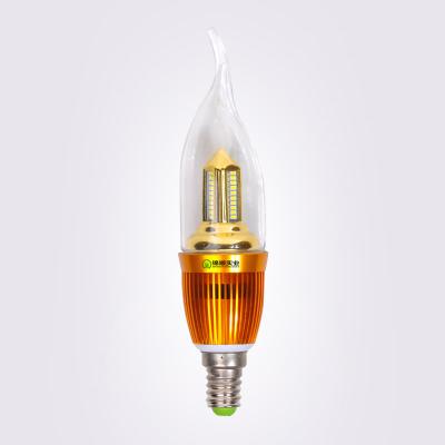 China SMD Corn 5W Led Candle Bulbs 2700K with tail , Led Candle Lamps for sale