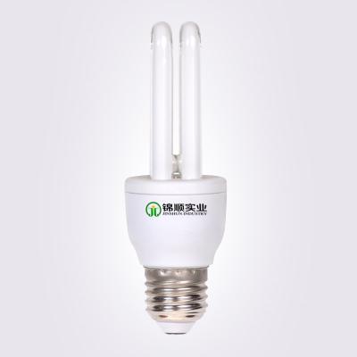 China 2U 9mm 9W CFL bulb  , Spiral Energy Saving Light Bulbs 3000H halogen powder for sale