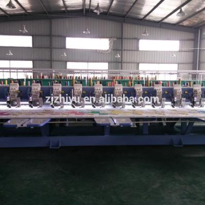 China Garment Shops 2021 Computer Embroidery Machine 24 Heads Embroidery Machine 6 Needles for sale