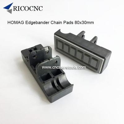 China 80x30mm Edgebander Track Pads Converyor Chain Pads for HOMAG Edge Banding Machine for sale