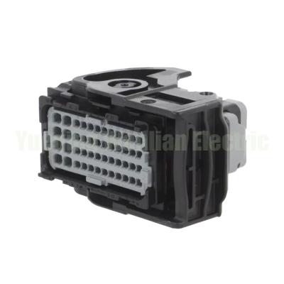 중국 48 핀 64320-1318 밀폐 된 하이브리드 모듈형 와이어링 플러그 왼쪽 와이어 출력 검은 커넥터 소켓 판매용
