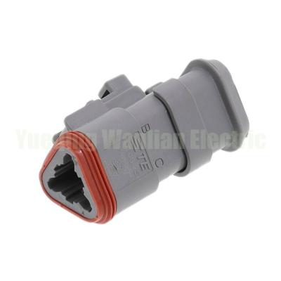 Cina 3 perni DT06-3S-CE04 connettore per automobili copertura di coda piatta impermeabile connettore di imbracatura WL3032T3-1.6-21 in vendita