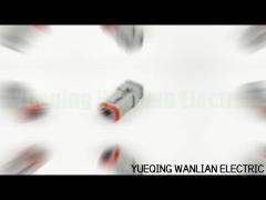 4 Way DT06-4S-E008 Deutsch DT Series Socket Plug Collegamento Automotive Collegamento Grigio