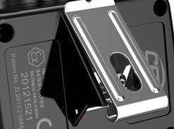 Stainless steel helmet clip