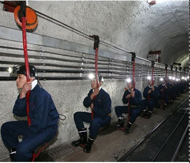 Mining lamp in underground application