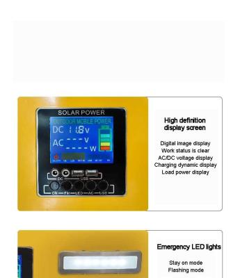 Cina Generatore solare per campeggio Centrale elettrica portatile BH-2000w Fornitore di energia di emergenza in vendita