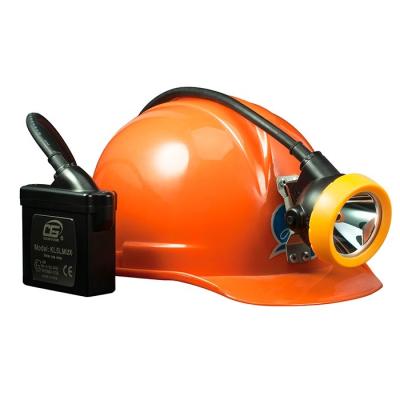 China 15000lux LED Mining Cap Lamp with Blue Flashing Rear Light IP68 for sale