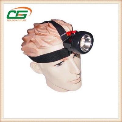 China Portable LED Mining Cap Lamp 3500lux IP65 50000h Lifespan for sale