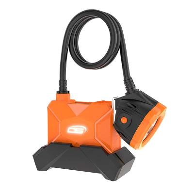 China Golden Future 25000Lux KL8LM Rechargeable Mine Lamp Digital Corded Cap Lamp Mining Light for sale