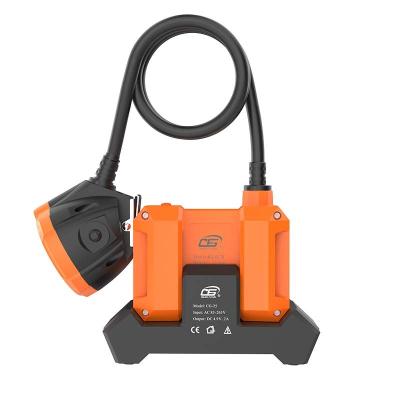 China Golden Future 25000Lux KL8LM Rechargeable Mine Lamp Digital Corded Cap Lamp Mining Light for sale