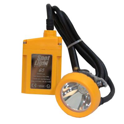 China 20000Lux G5 LED Corded Cap Lamp Explosion-Proof Safety Underground Miner Light IP68 Mining Headlamp for sale