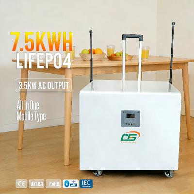China BH-7.5KWH All in One Portable Power Station Battery Storage System 7.5 kwh 51.2v 3.6Kw Lifepo4 Battery for sale