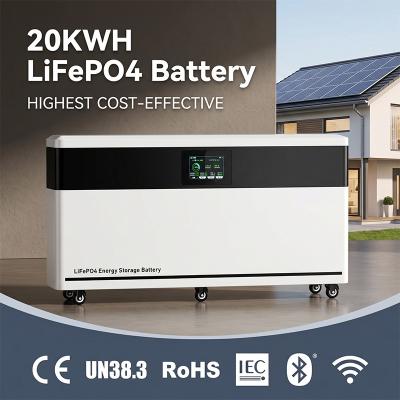 China Modular Battery Bank 51.2V 200A with BYD Blade LiFePO4 Cells and 8000+ Cycles for Home Energy Storage for sale